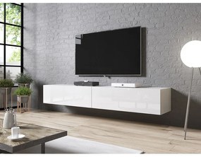 TV stolek Koda 200, Barva: bílá / bílá lesk
