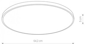 Svítidlo Nowodvorski AGNES ROUND LED 64W WHITE 8188