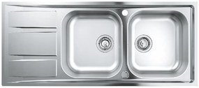 Grohe Dřezy - Dřez K400, 1160x500 mm, s automatickým odtokem, kartáčovaná nerez ocel 31587SD0ROZ1