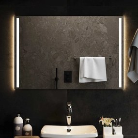 Koupelnové zrcadlo s LED osvětlením 40x70 cm