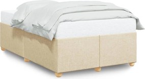 Rám postele bez matrace krémový 120 x 200 cm textil 3284727