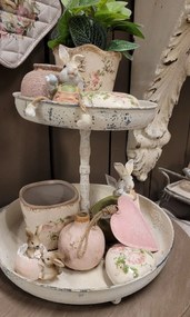 Keramický obal na květináč s růžemi Rossia S - 13*13*12 cm