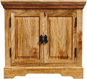 Indický nábytek - Skříňka pod umyvadlo Guru 90x70x45 z masivu mango Mango natural