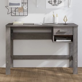 Psací stůl HAMAR světle šedý 110 x 40 x 75 cm masivní borovice 340459