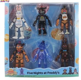 FNAF Five Nights At Freddy´s figurky sada 6 ks s odnímatelnými klouby