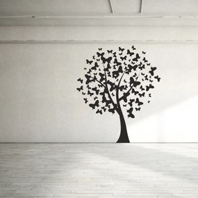 Samolepka na zeď - Motýlí strom (51x60 cm) - PopyDesign