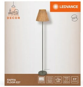 Ledvance - Stojací lampa DECOR RAFFIA 1xE27/15W/230V rafie