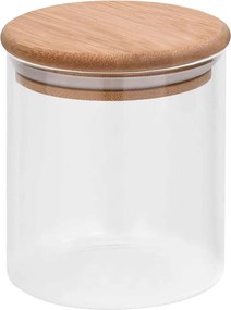 Skleněné dózy s bambusovým víčkem 10 ks 600 ml 150695