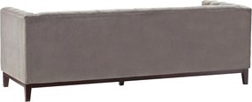 Pohovka Velvet Elite grey,  3-m.