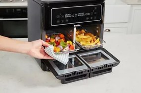 Breville VDF130X černá / Horkovzdušná fritéza / 11 l / 10 programů / 1