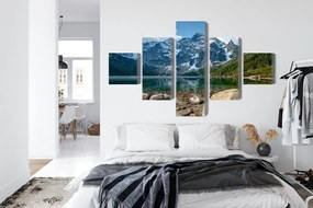 Vícedílný obraz Morskie Oko V Tatrách 3D Nedostatek Nedostatek Plátno Canvas 250x150