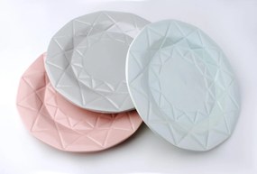 Porcelánový talíř Adel, (fi) 24 cm, růžová