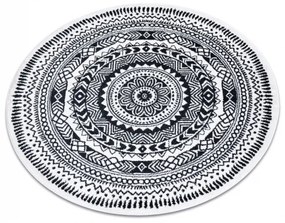Kulatý koberec FUN Napkin krémový Rozměr: průměr 100 cm