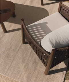 Hnědý/béžový zahradní lounge set z masivu akácie pro 5 osob Aleria – Kave Home
