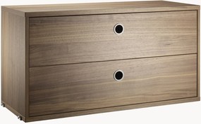Skříňka do modulárního regálového systému se zásuvkami String System