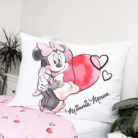 Jerry Fabrics Povlečení Minnie White 140x200, 70x90 cm