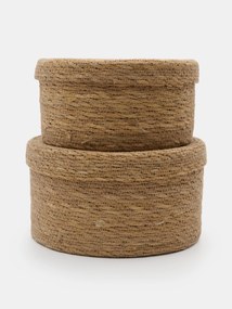 Sinsay - Sada pletených košů na ukládání 2 pack - béžová