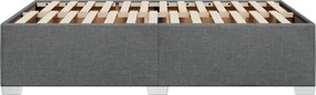 Rám postele bez matrace tmavě šedá 120 x 200 cm textil 3284465