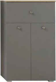 XXXLutz SPODNÍ SKŘÍŇKA, šedá, šedá, 60/97,1/33 cm Xora - Koupelnové série - 001977033304