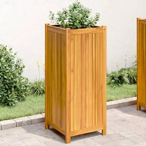 vidaXL Zahradní truhlík s vložkou 42x42x100 cm masivní akáciové dřevo