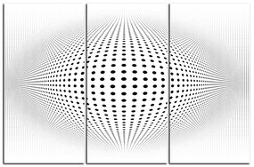 Obraz na plátně - Abstraktní geometrická sfera 1218B (105x70 cm)