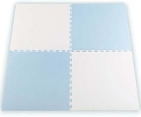 Ricokids velká pěnová puzzle podložka 60x60 cm 4 ks modrá a bílá pro děti