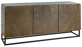 Massive home | Komoda SNAKE 160 CM hnědočerná masiv mango