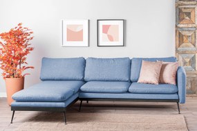 Hanah Home Rohová pohovka REYA světle modrá 859FTN2018