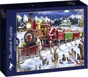 BLUEBIRD Puzzle Santův expres USA / 500 dílků / 47,8 x 34,2 cm