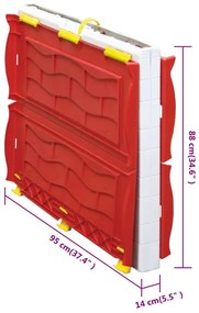 vidaXL Skládací dětský domeček s funkčními dveřmi a okny