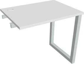 Hobis Kancelářský pracovní stůl k řetězení Hobis UEO 800R, bílá RAL 9016, deskaakát