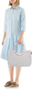 Módní taška Reisenthel Loopshopper M frame twist sky rose