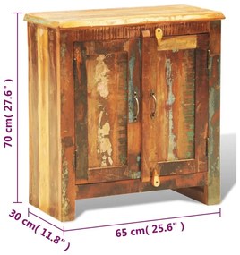 vidaXL Skříňka se 2 dvířky vintage masivní recyklované dřevo