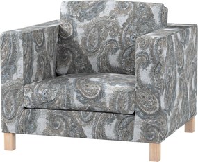 Potah na křesko IKEA Karlanda, krátký barva vícebarevná látka pletený vzor, vzorované