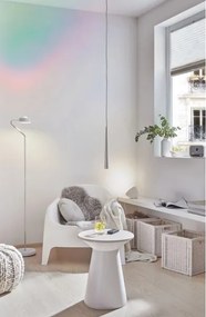 Paulmann 70920 - LED/7,5W Stmívatelná stojací lampa RAMOS 230V bílá/lesklý chrom