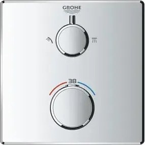 Grohe Grohtherm - Termostatická sprchová baterie pro 2 spotřebiče chro