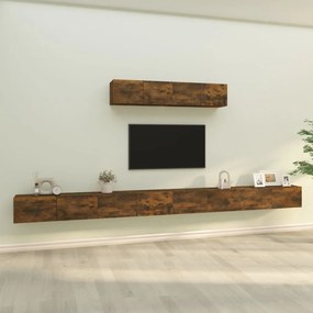 6dílný set TV skříněk kouřový dub kompozitní dřevo 3114611