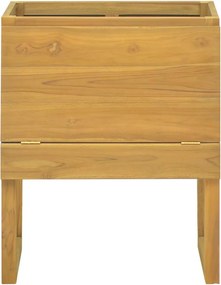 Koupelnová skříňka 60 x 40 x 75 cm masivní teakové dřevo 338247