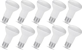 10x Led žárovka E27 R63 8W=60W 650lm Neutrální