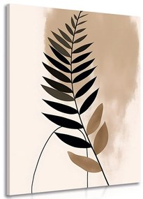 Obraz abstraktní botanické tvary kapradina Varianta: 60x90