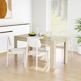 vidaXL Jídelní stůl 140 x 74,5 x 76 cm dřevotříska [804204] Barva: hnědý dub
