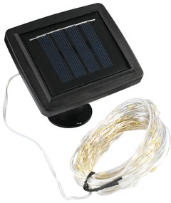 Solární LED světelný řetěz Micro, 15m