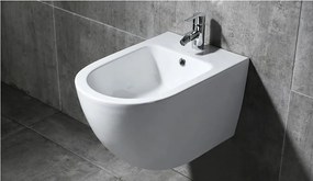 Rea Carlo mini - Závěsný bidet, bílá, REA-C2276