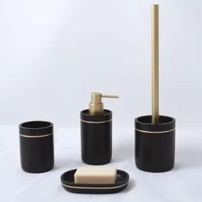 Spirella BLY dávkovač mýdla černo-zlatý / polyresin / 290 ml