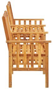 vidaXL Zahradní židle s čajovým stolkem 159x61x92 cm masivní akácie