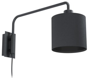 EGLO Moderní nástěnná lampa STAITI 1, 1xE27, 40W, černá 99348