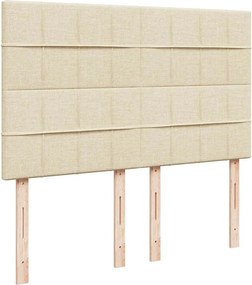 Box spring postel s matrací krémová 140x190 cm textil 3291668