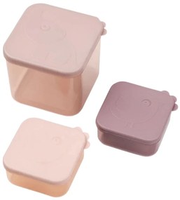 OnaDnes -20% Sada růžových plastových potravinových boxů Done by Deer Elphee M