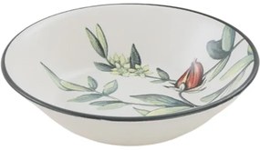 Sada 6 kameninových hlubokých talířů Herbal 18 cm