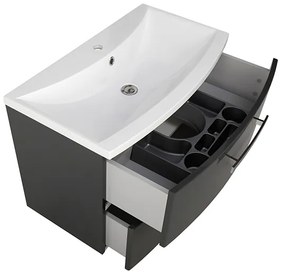 BPS-koupelny Koupelnová skříňka s umyvadlem z litého mramoru Oliv A 80